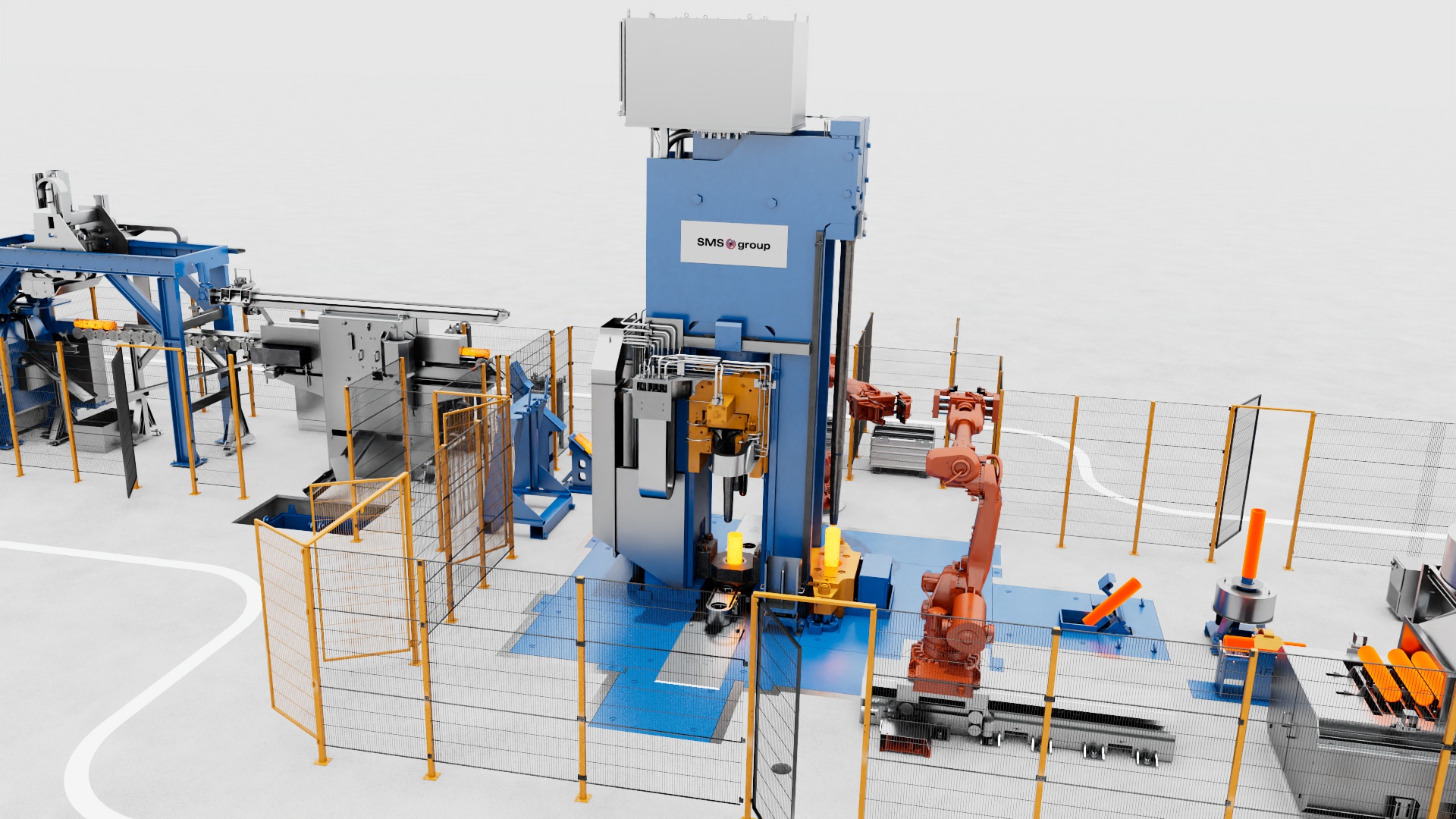 Fully automatic forging line for shells and hollow components - SMS ...