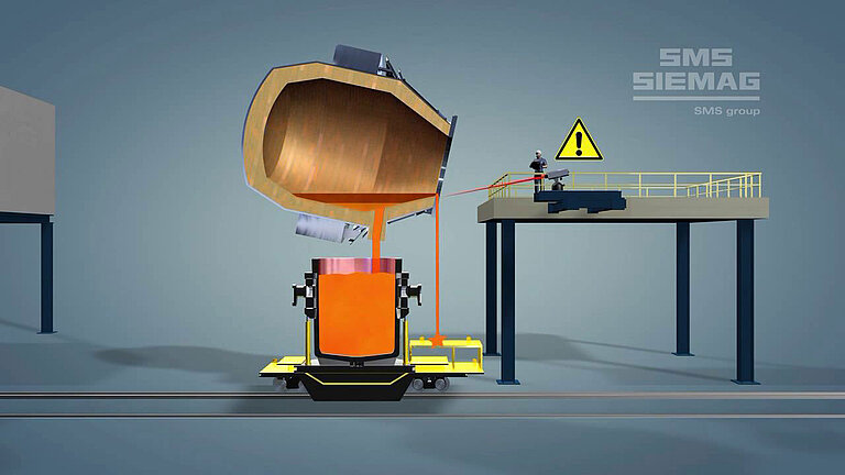 Automatic converter tapping with X-Pact ® Auto Tapping - SMS group GmbH