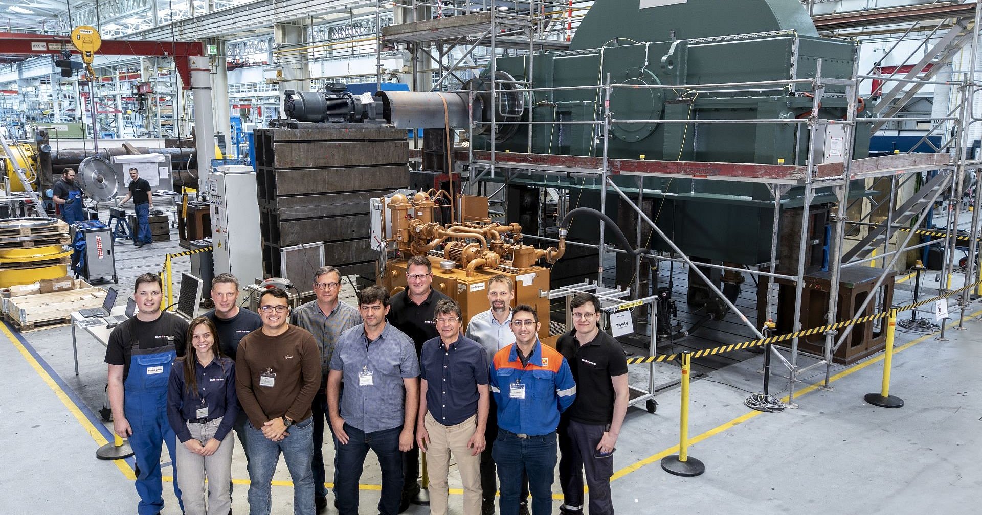 Successful no-load running test for 90 t main gear unit for Novelis ...